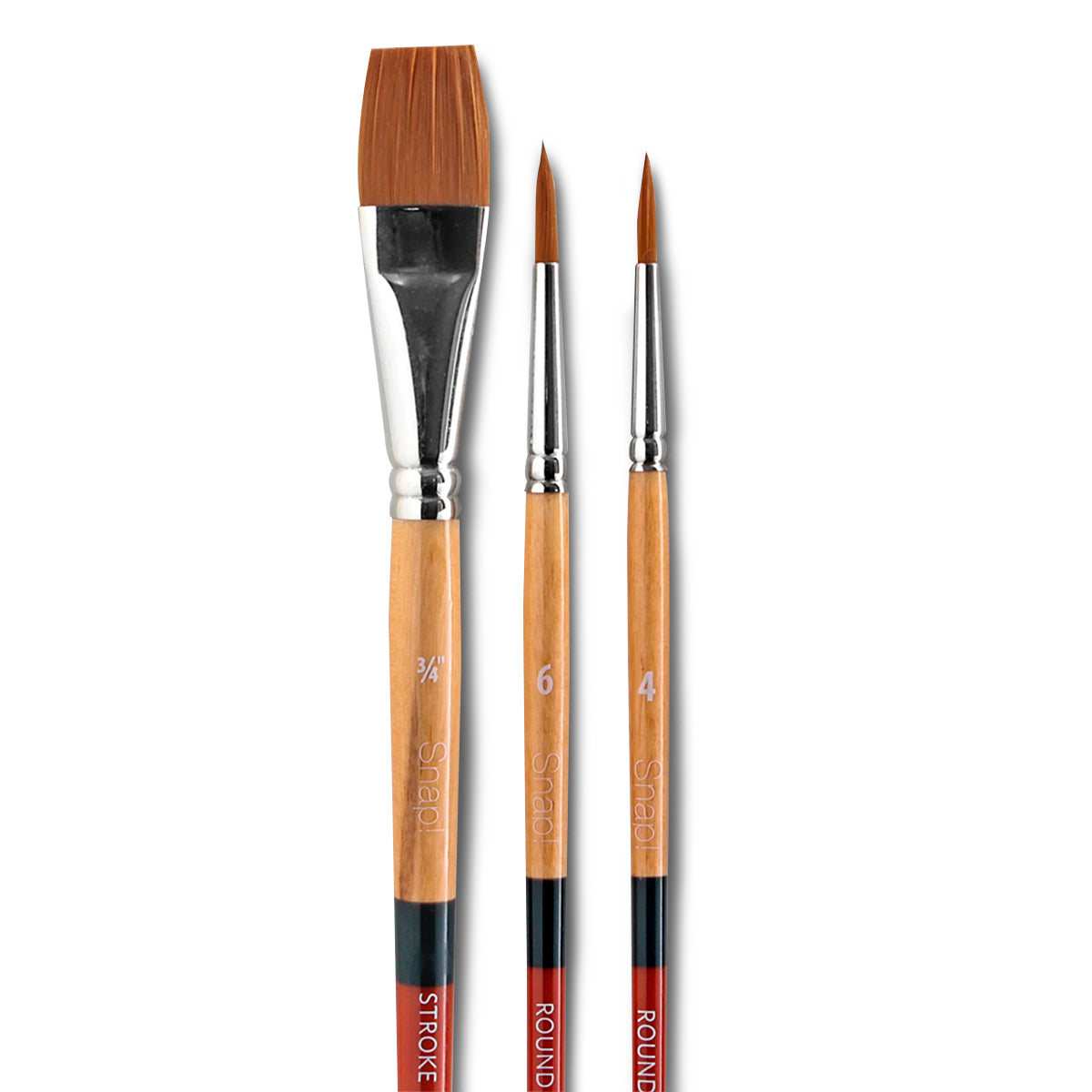 Set de pinceles Snap Princeton taklon dorado c/3 – Escala Gráfica
